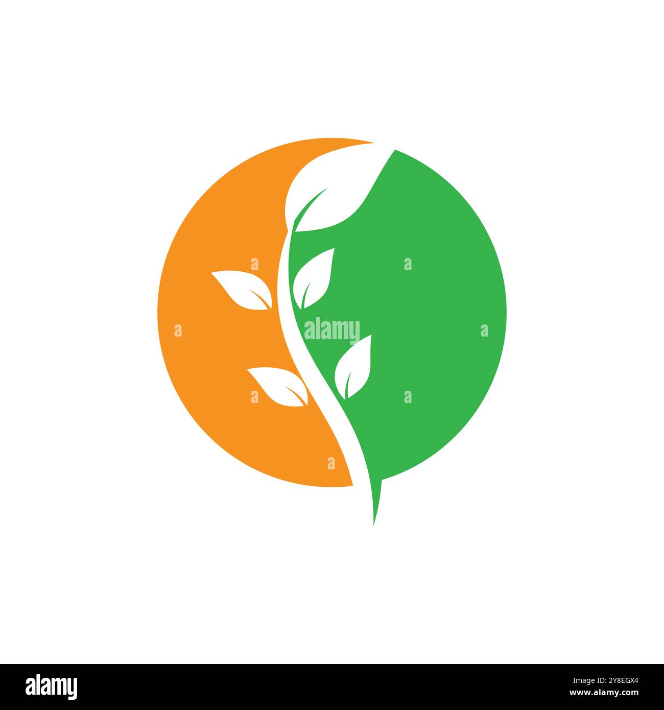 Green leaf logo vector element symbol template Stock Vector Image & Art ...