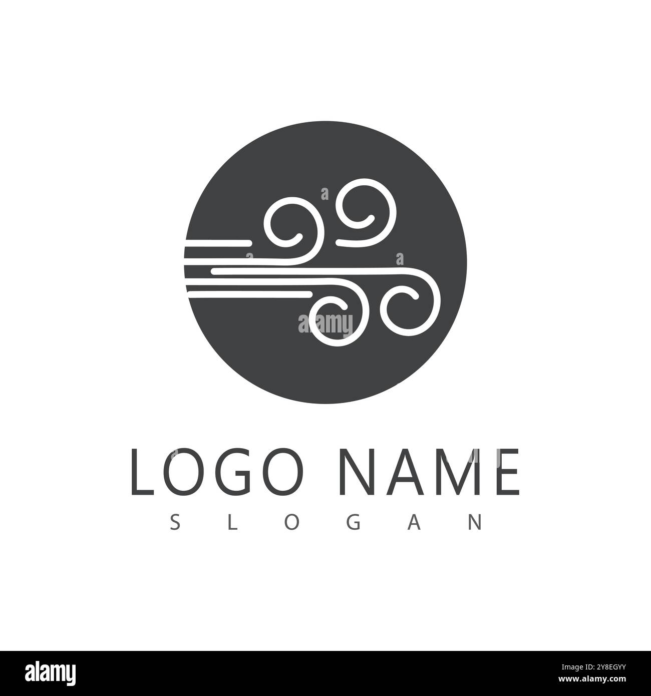Wind logo vector symbol design Stock Vector Image & Art - Alamy