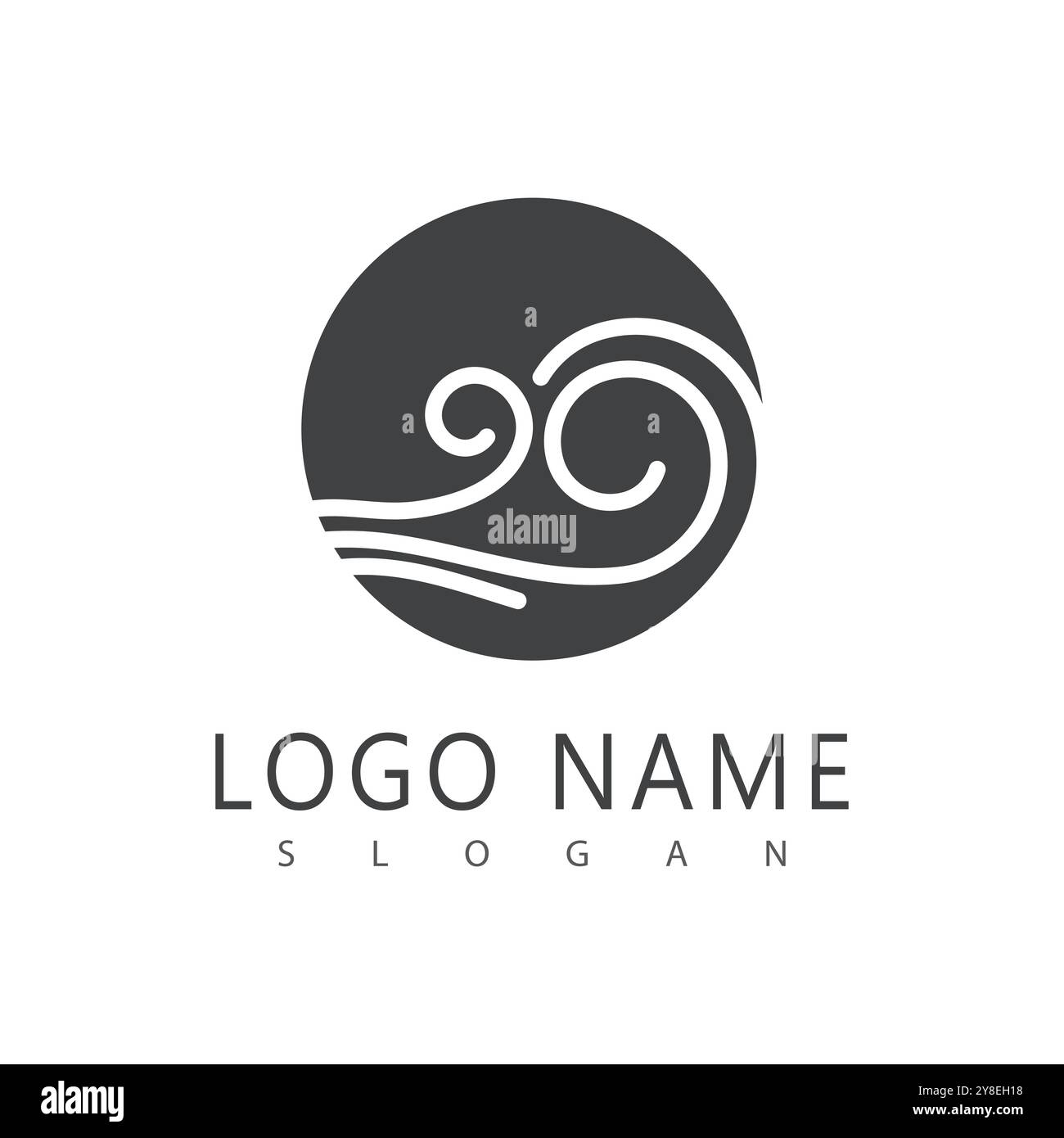 Wind logo vector symbol design Stock Vector Image & Art - Alamy
