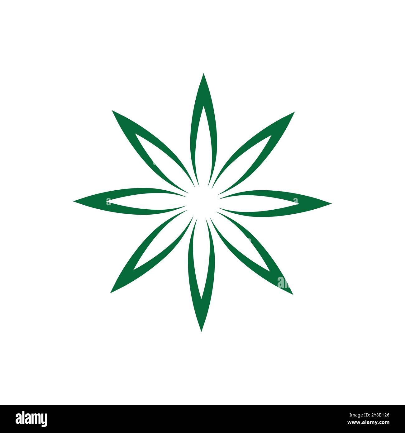 Green leaf logo vector element symbol template Stock Vector Image & Art ...