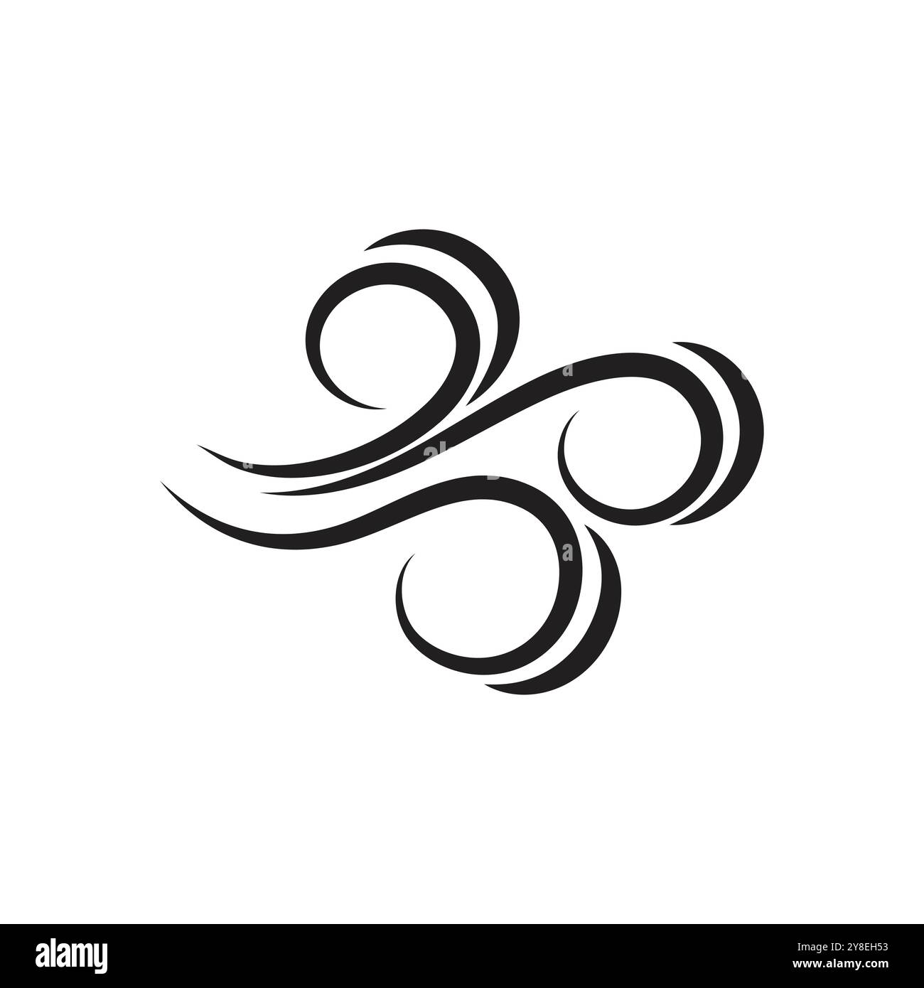 Wind logo vector symbol design Stock Vector Image & Art - Alamy