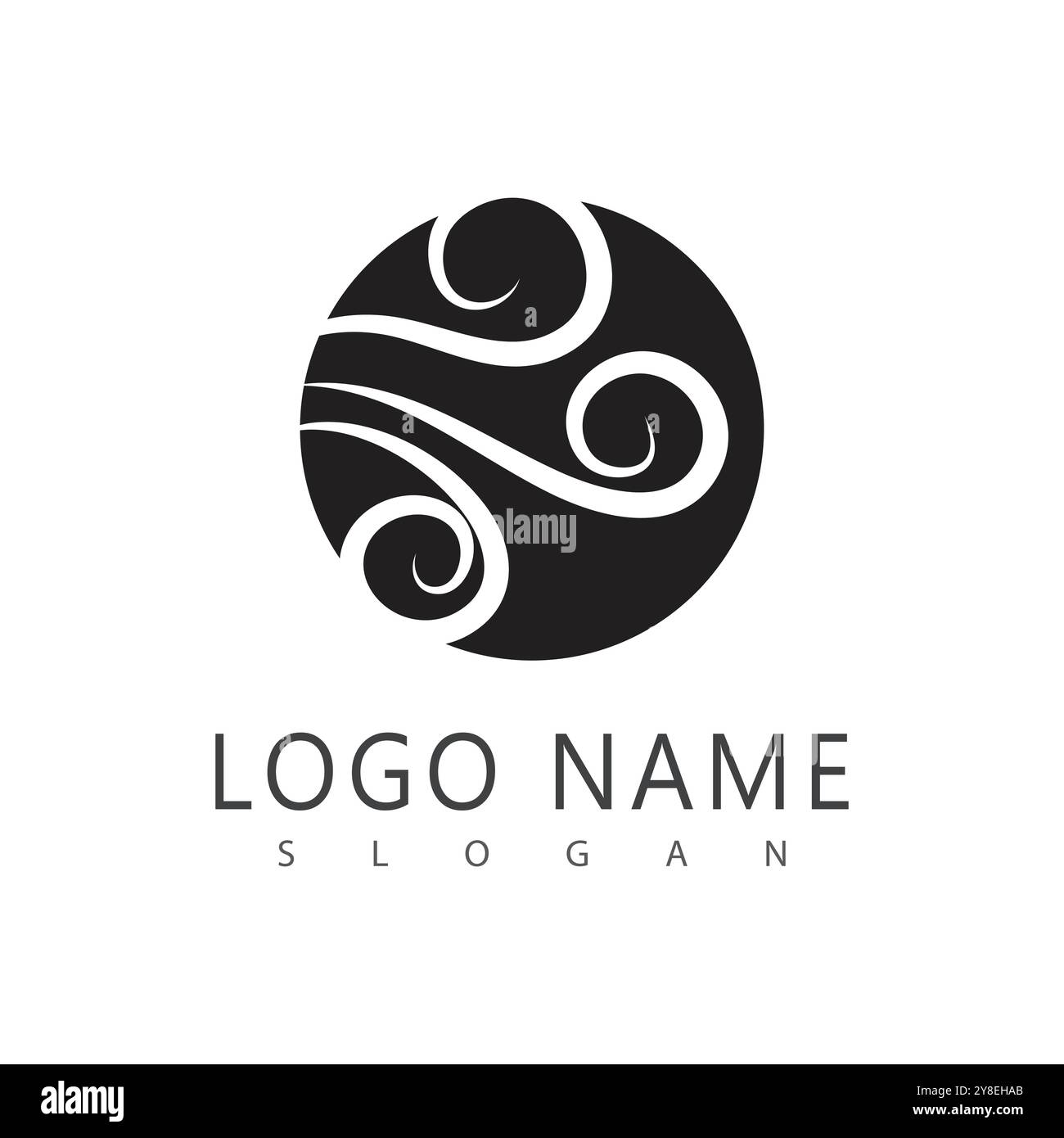 Wind logo vector symbol design Stock Vector Image & Art - Alamy