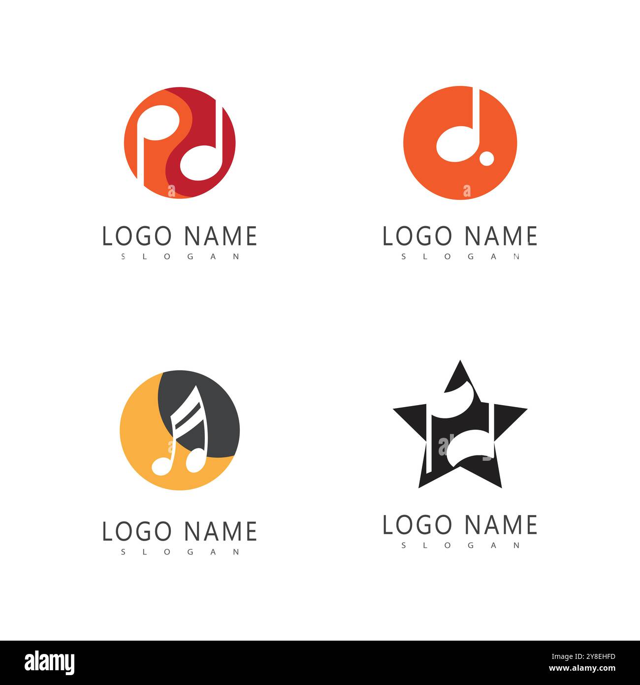 Note music logo vector template symbol design Stock Vector Image & Art ...