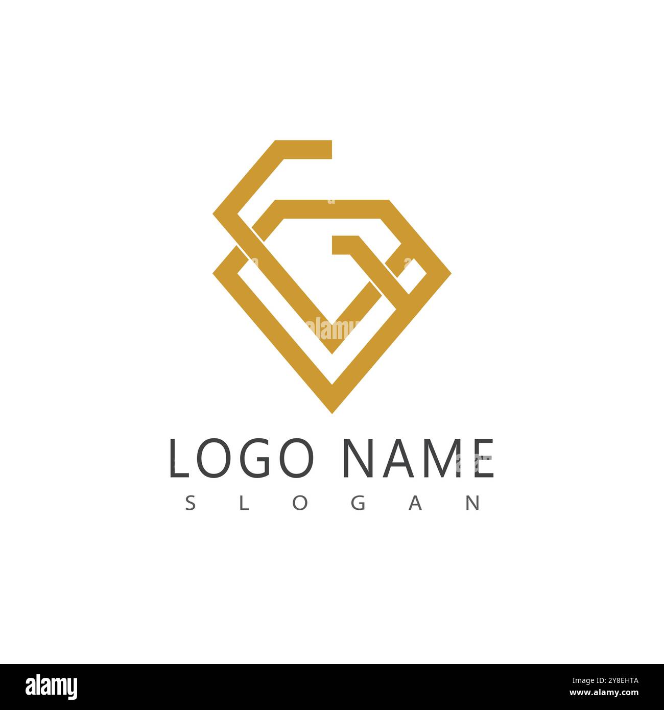 Diamond logo vector template and symbol Stock Vector Image & Art - Alamy