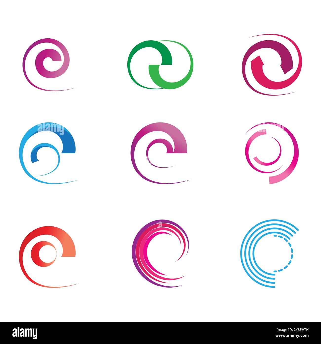 Circle logo vector template symbol element design Stock Vector Image ...