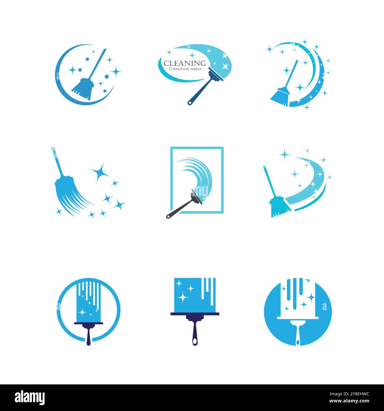 Cleaning logo vector template symbol design Stock Vector Image & Art ...