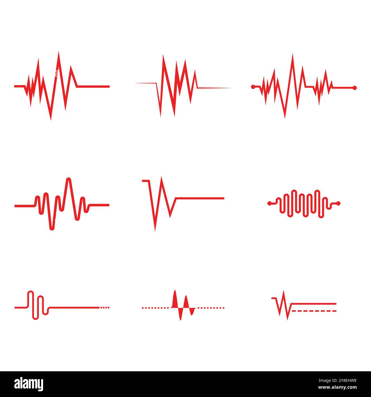 Pulse line ilustration logo vector template Stock Vector Image & Art ...
