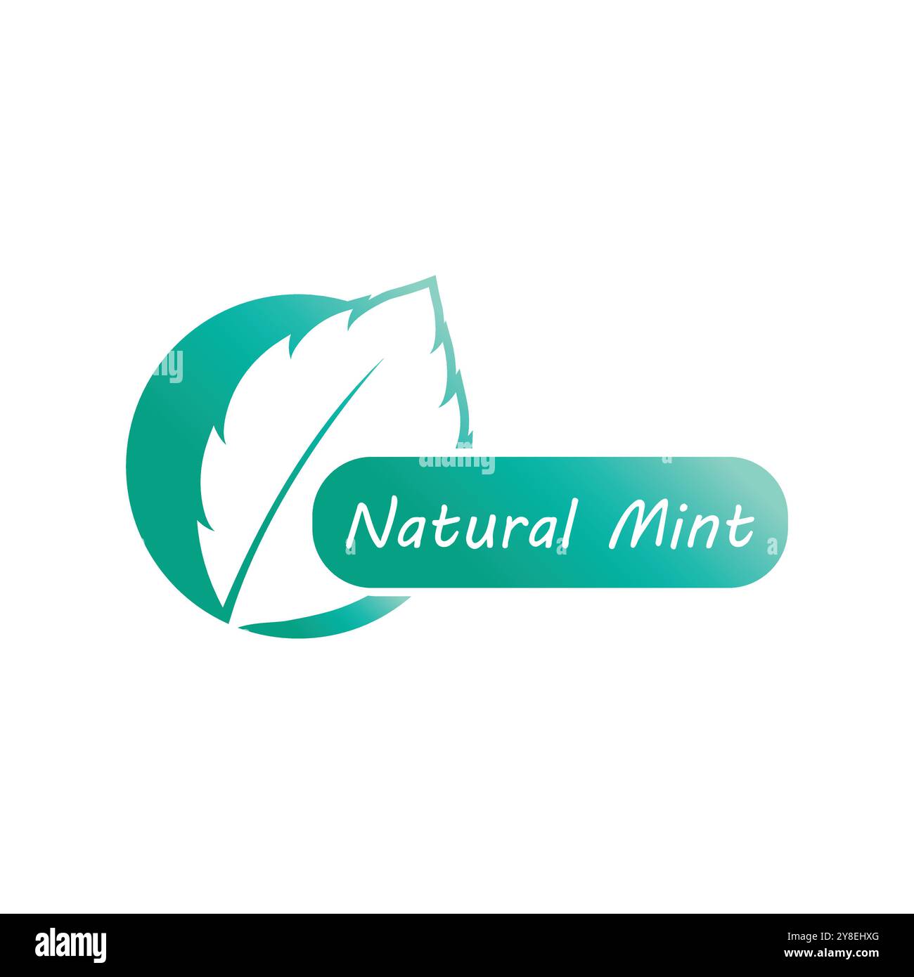 Mint leaf logo vector element template and symbol Stock Vector Image ...