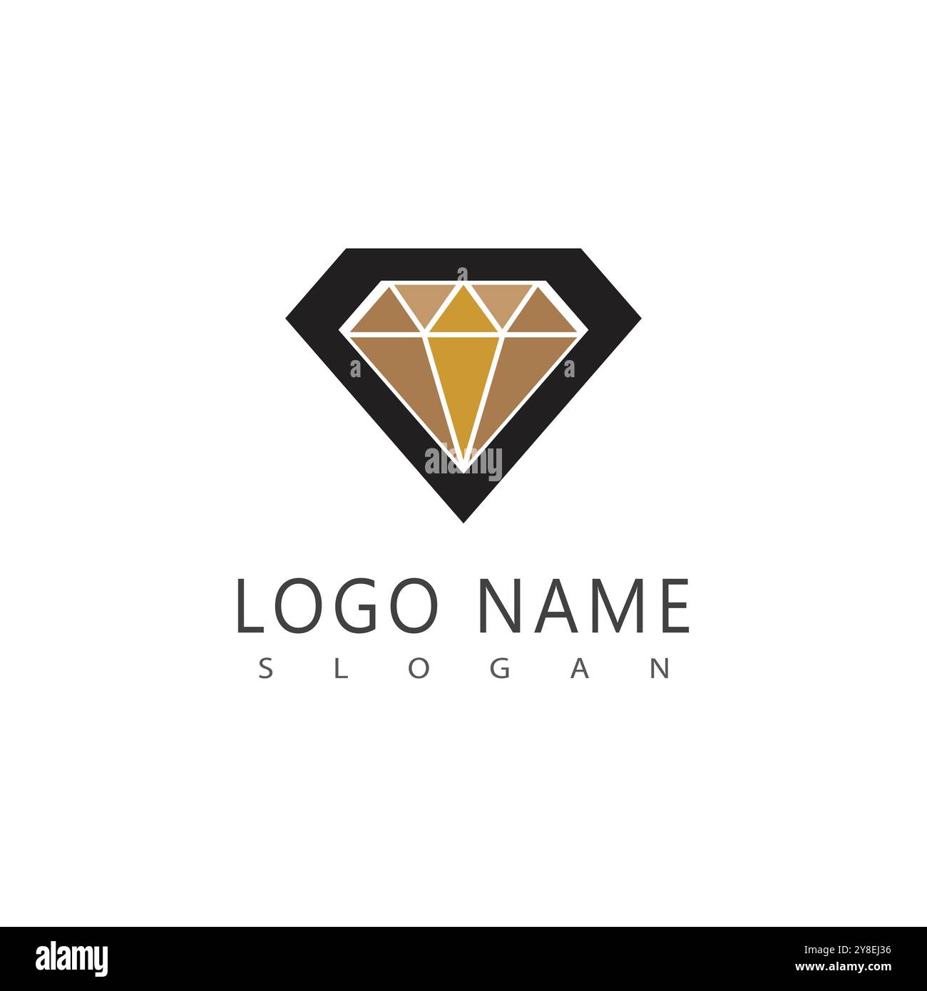 Diamond logo vector template and symbol Stock Vector Image & Art - Alamy