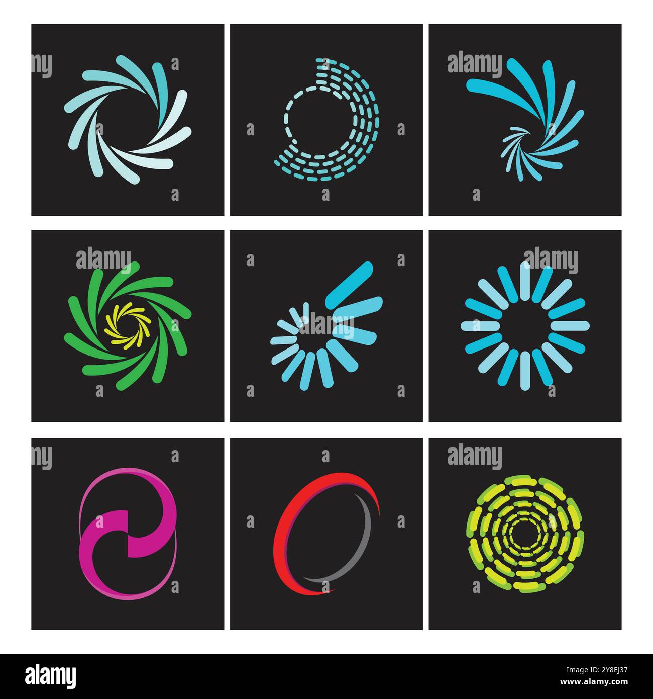 Circle logo vector template symbol element design Stock Vector Image ...