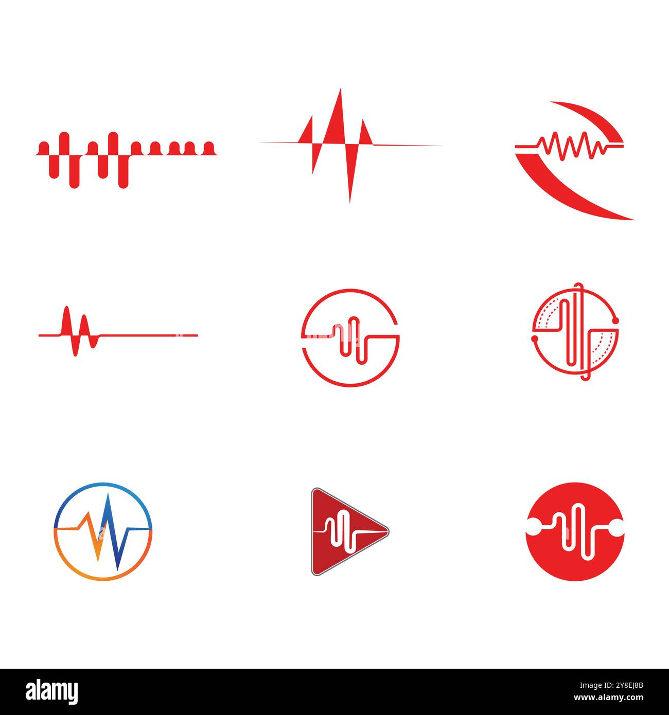 Pulse line ilustration logo vector template Stock Vector Image & Art ...