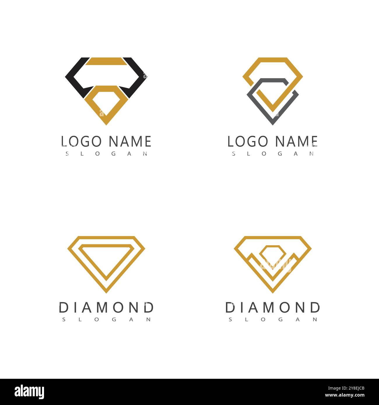 Diamond logo vector template and symbol Stock Vector Image & Art - Alamy