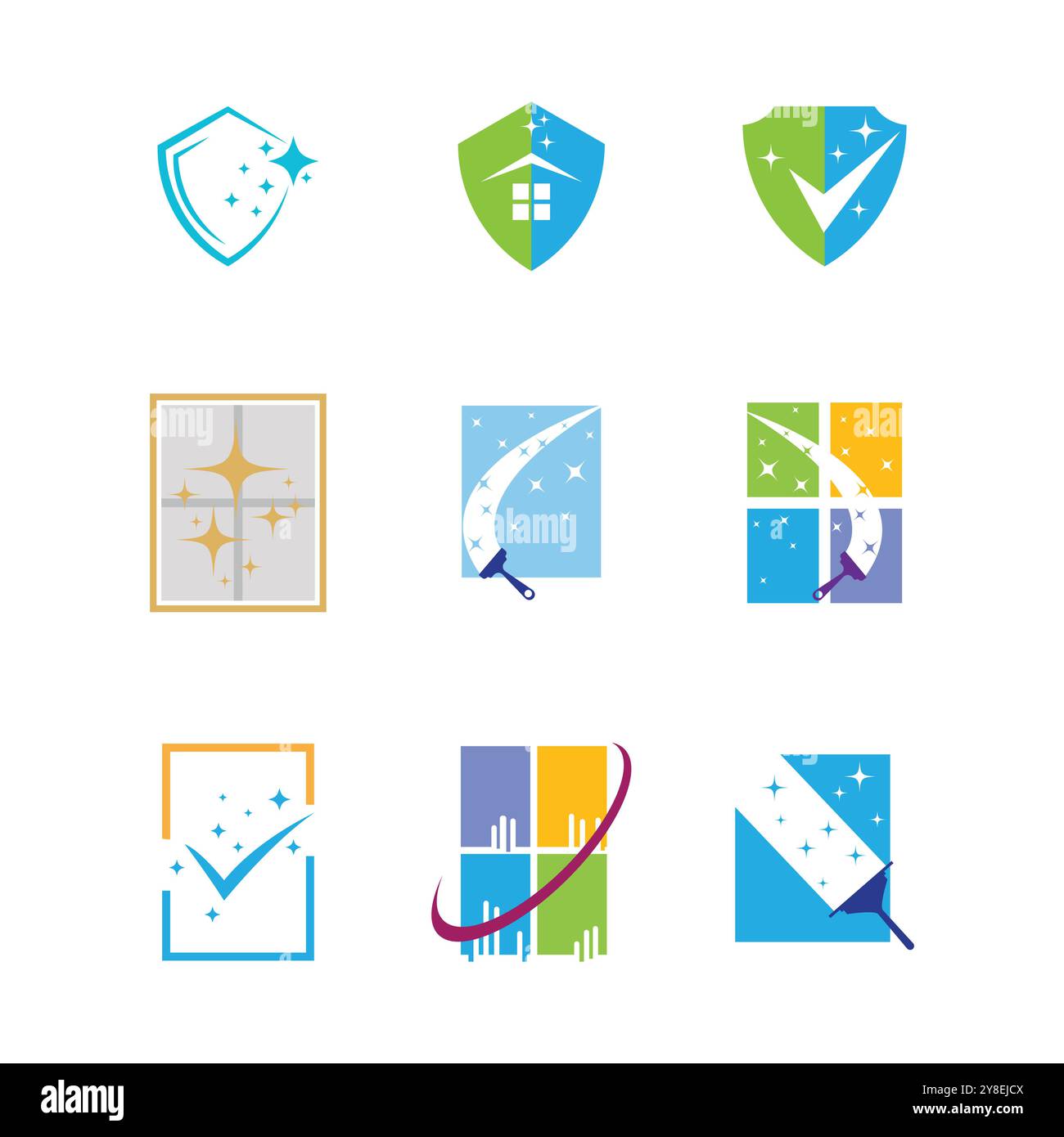 Cleaning logo vector template symbol design Stock Vector Image & Art ...