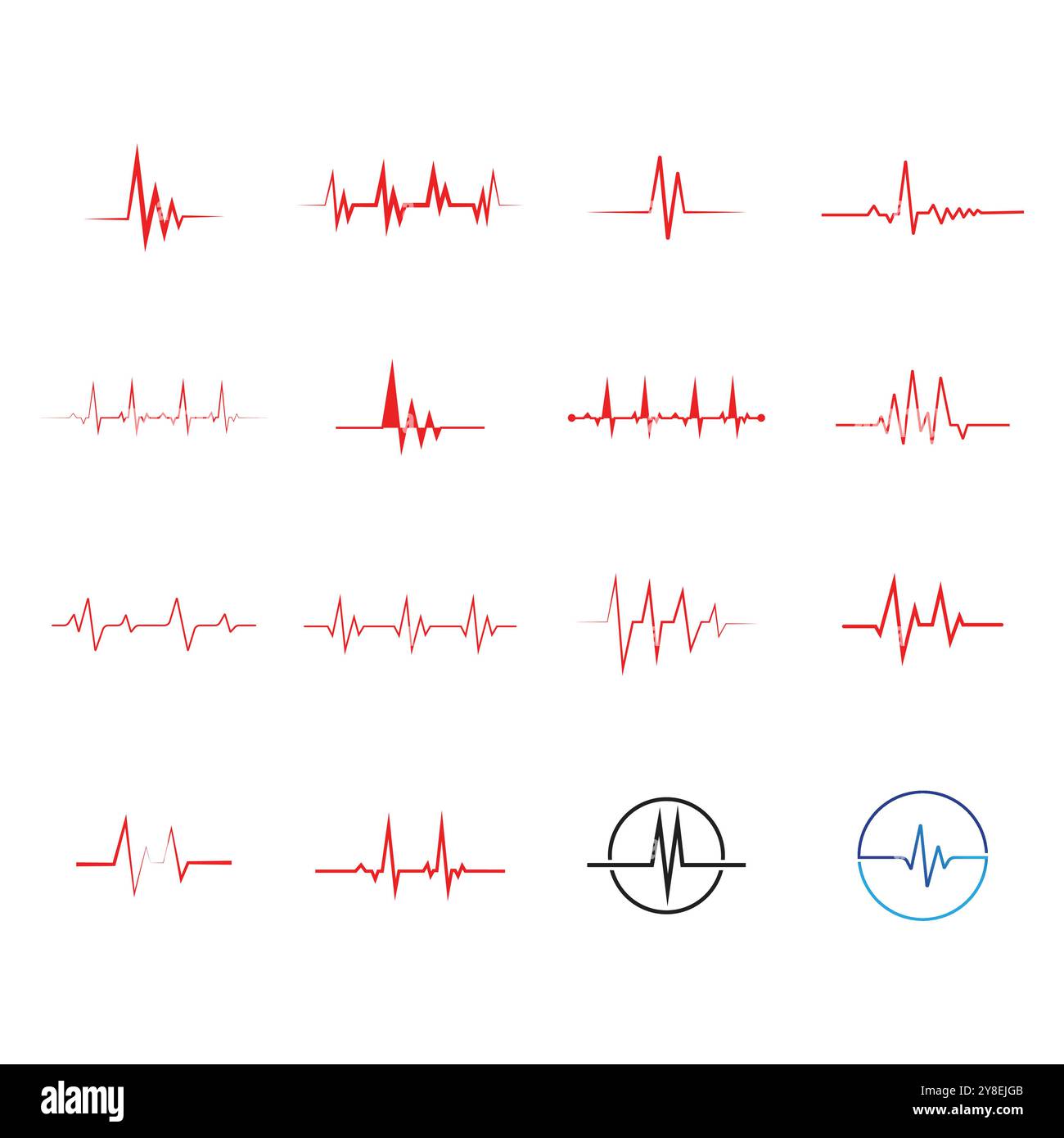 Pulse line ilustration logo vector template Stock Vector Image & Art ...