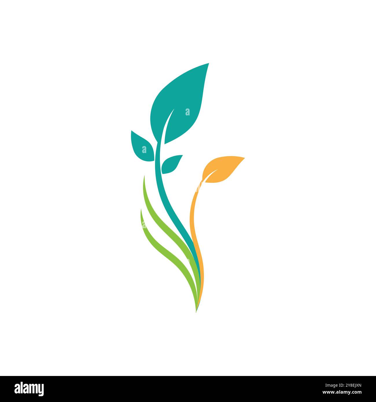Green leaf logo vector element symbol template Stock Vector Image & Art ...