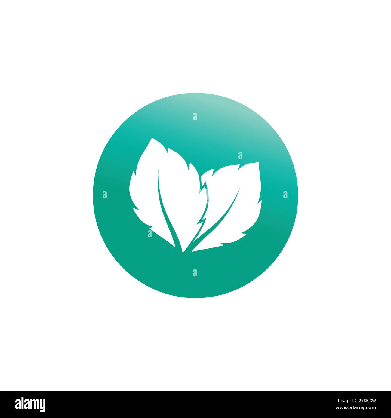 Mint leaf logo vector element template and symbol Stock Vector Image ...