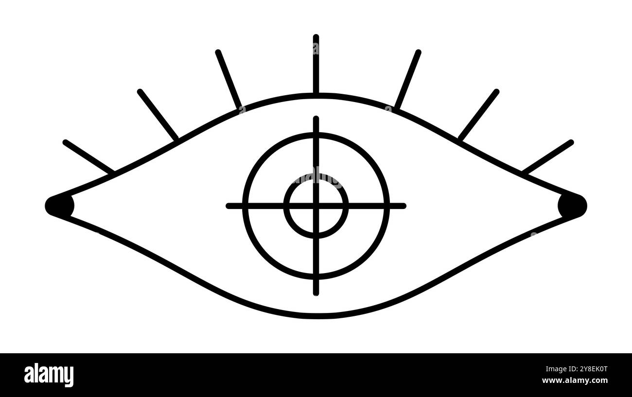 Eye target pupil icon symbol Stock Vector Image & Art - Alamy
