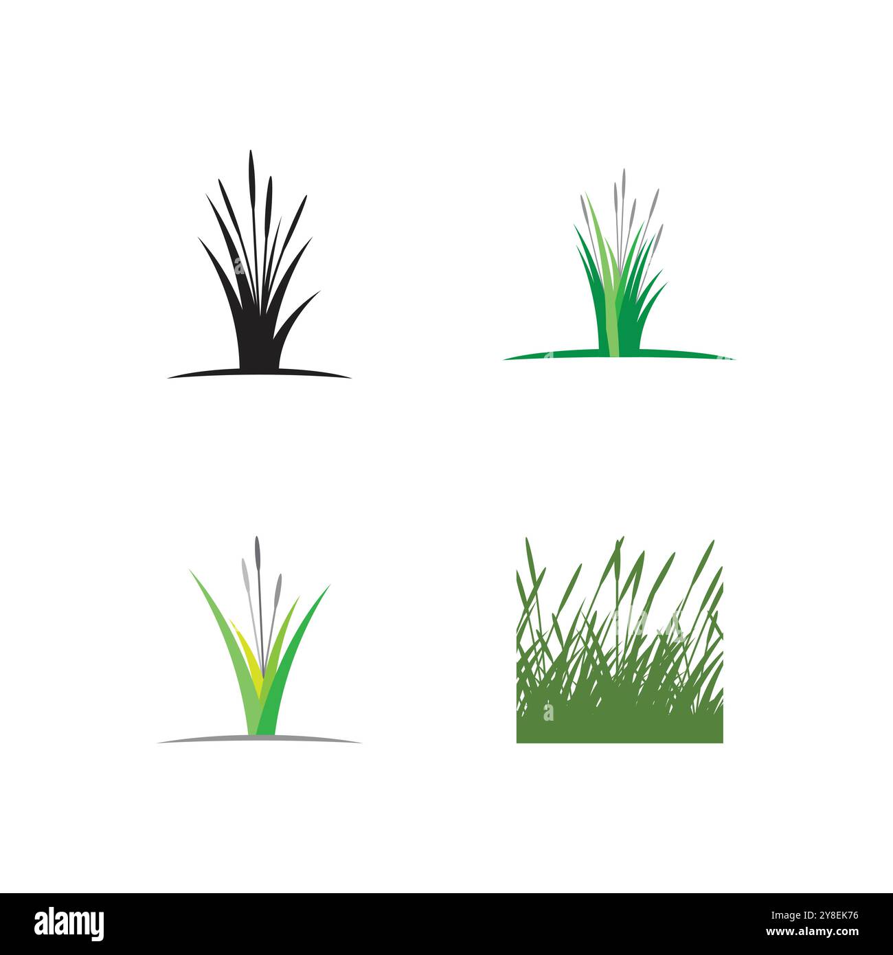 Grass logo vector template element and symbol Stock Vector Image & Art ...