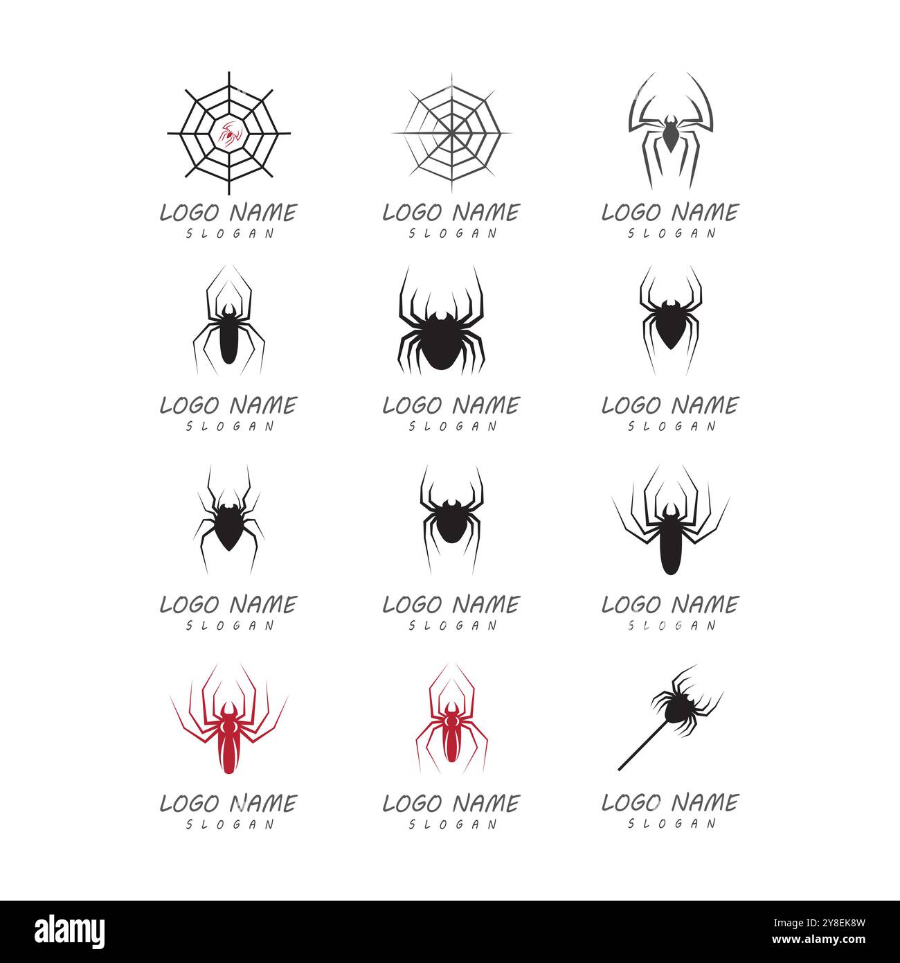 Spider logo hi-res stock photography and images - Alamy