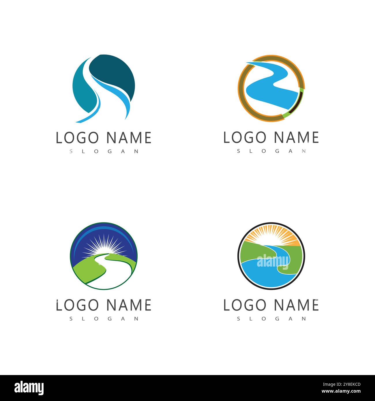 Flow rocky Stock Vector Images - Alamy