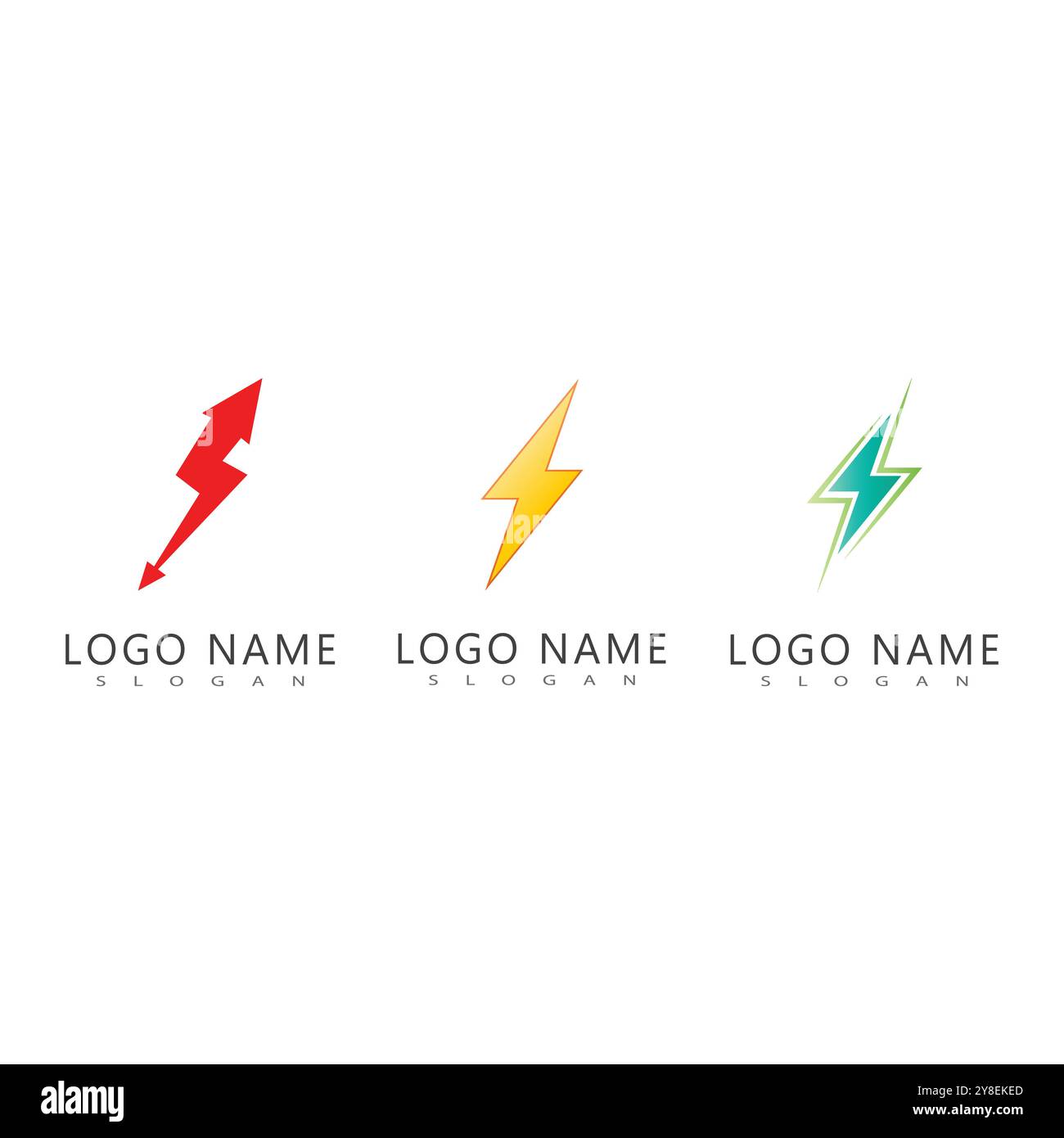 Power lightning logo vector illustration business element and symbol ...