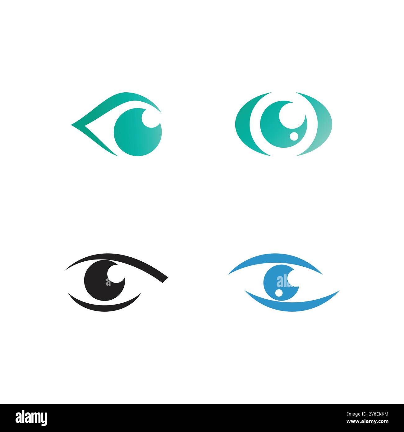 Eye logo vector illustration business element and symbol design Stock ...