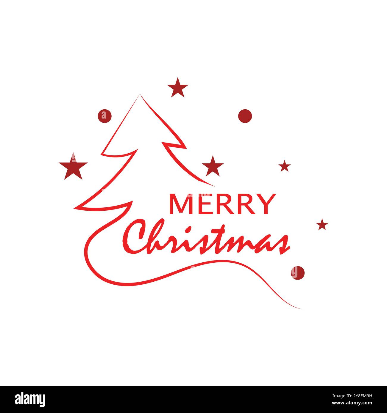 Christmas logo vector symbol template and design Stock Vector Image ...