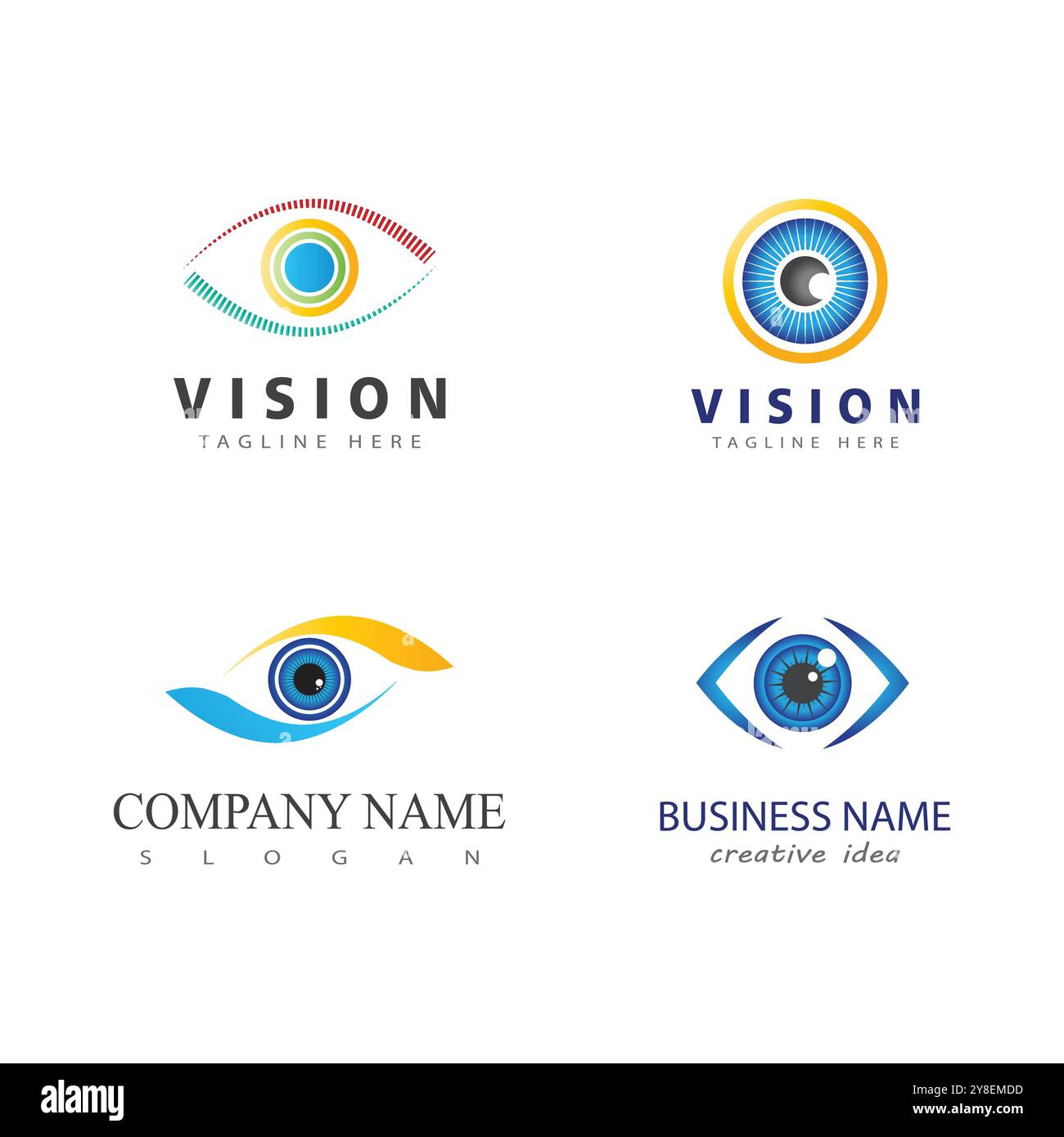 Eye logo vector illustration business element and symbol design Stock ...