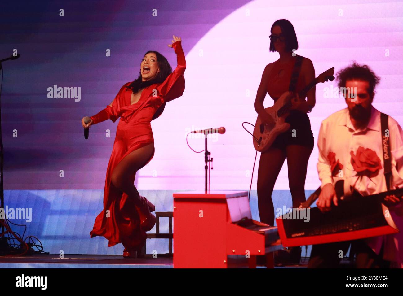 October 4, 2024, MÃ©Xico, Ciudad De MÃ©Xico, MÃ©xico: Jass Reyes singer ...