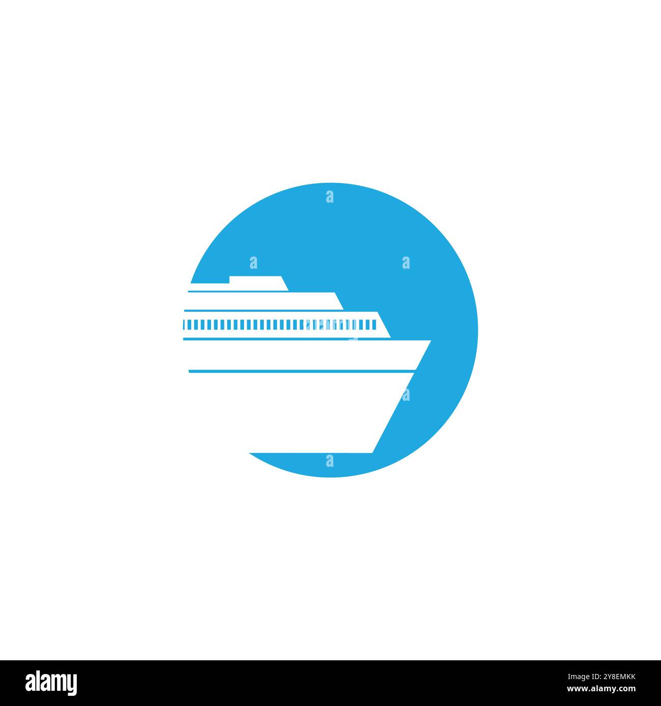 Cruise ship Logo icon Template vector flat design Stock Vector Image ...