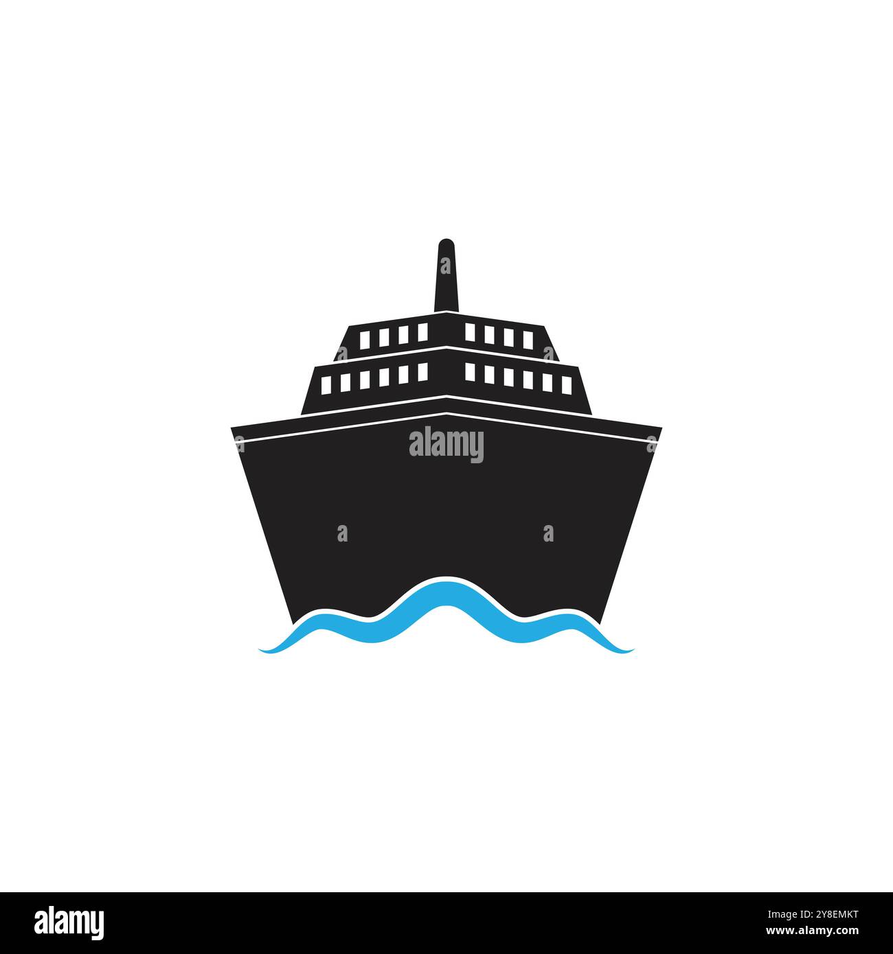 Cruise ship Logo icon Template vector flat design Stock Vector Image ...