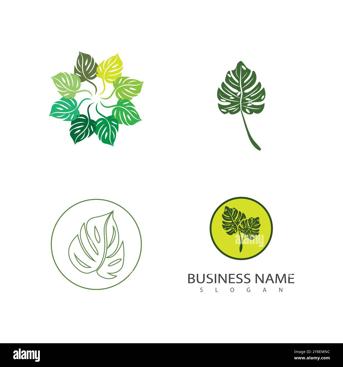 Monstera logo vector template symbol design Stock Vector Image & Art ...