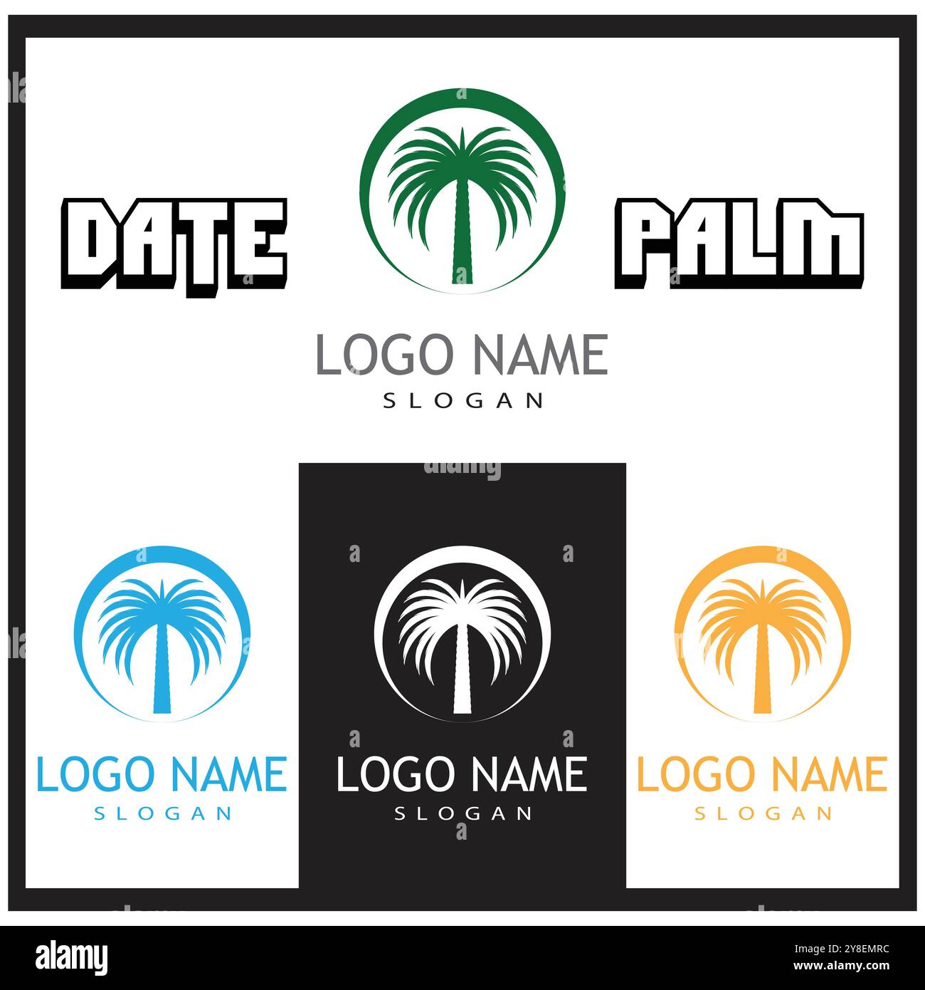 Dates tree Logo Template vector symbol design Stock Vector Image & Art ...