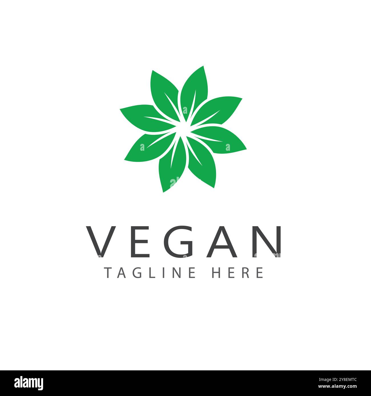 Vegan logo vector template symbol design Stock Vector Image & Art - Alamy