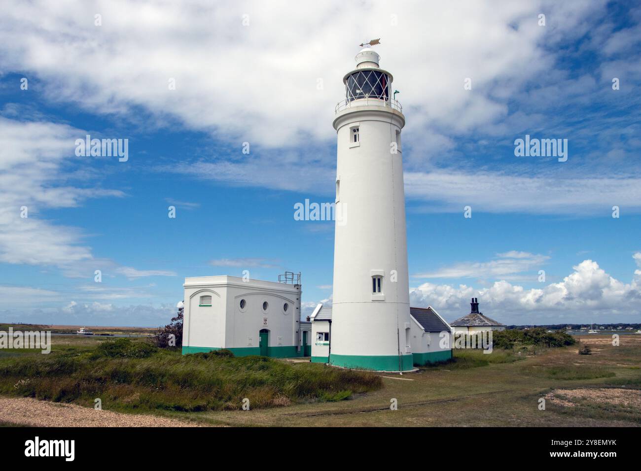 Hurst Point lighthouse - Hurst Spit, Lymington, Hampshire Stock Photo ...