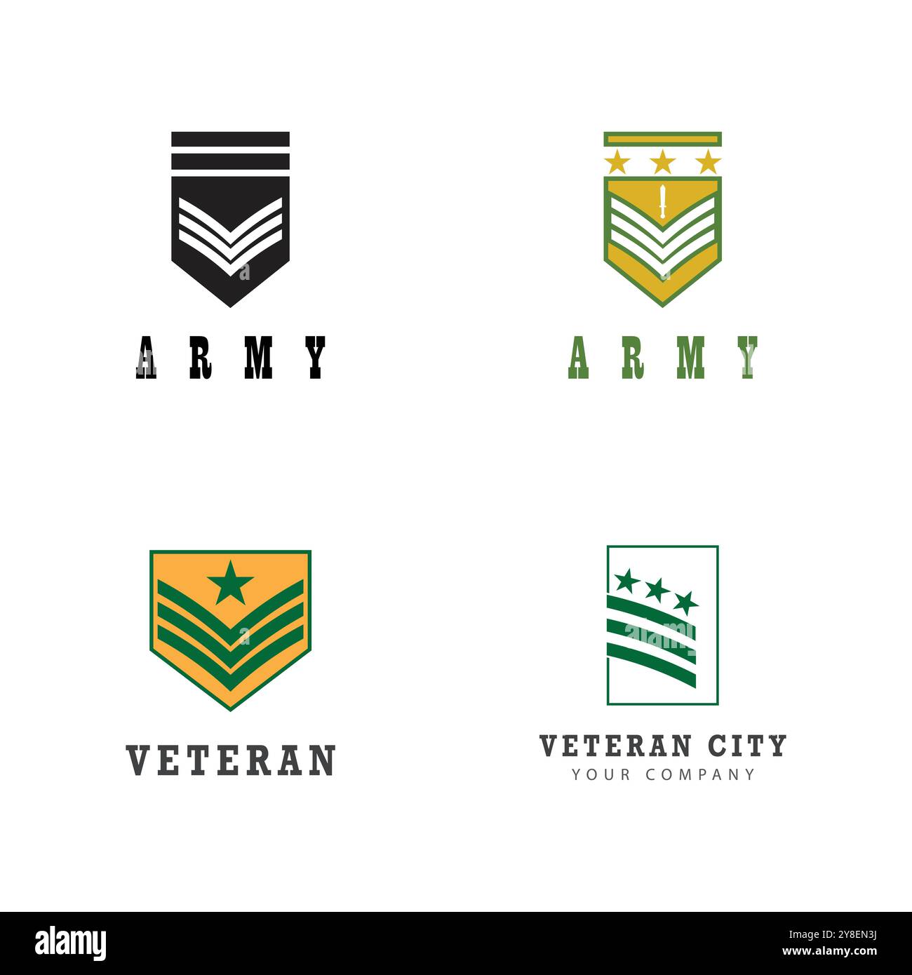 Army logo vector military template symbol design Stock Vector Image ...