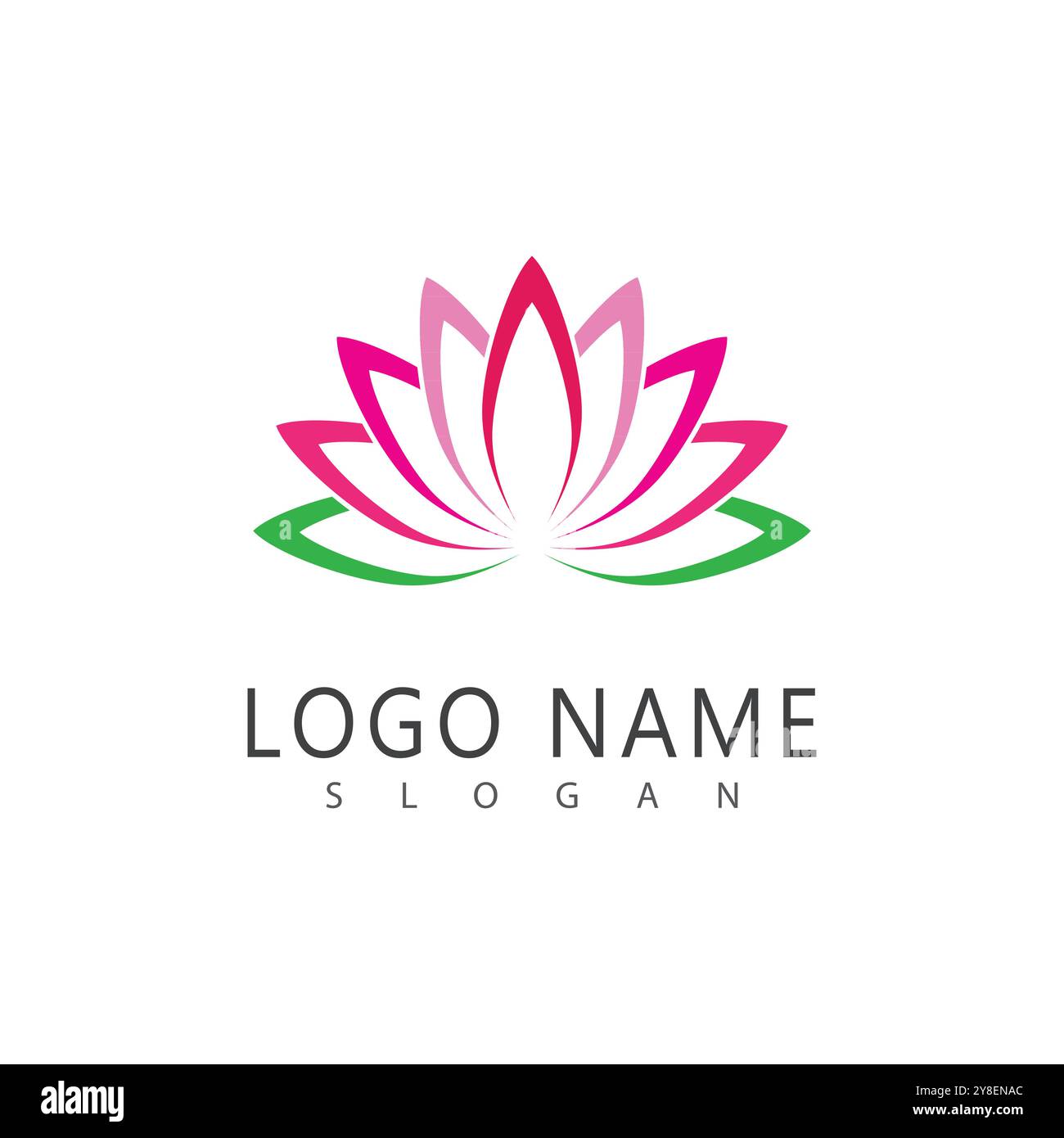 Lotus logos vector template symbol element nature Stock Vector Image ...