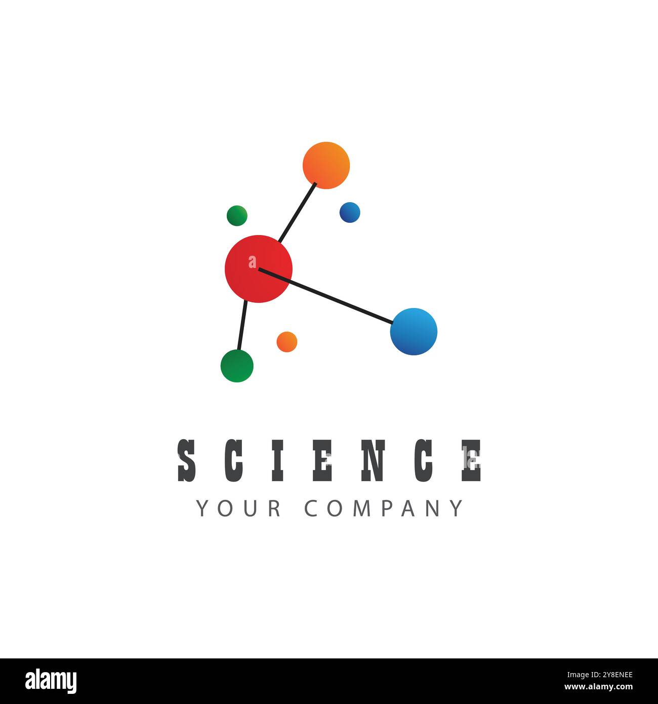 Molecule logo vector template element and symbol Stock Vector Image ...