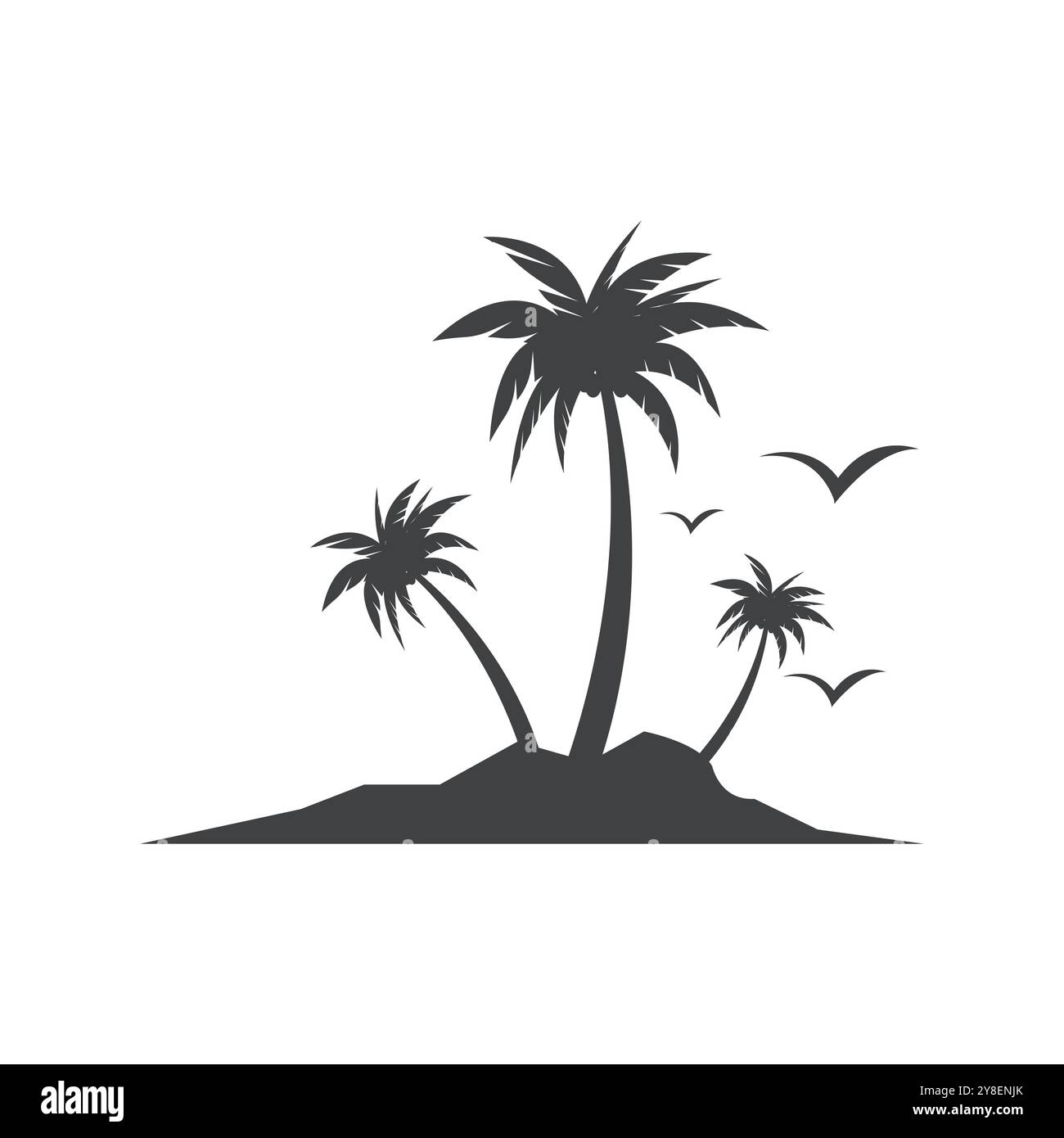 Palm tree summer logo and symbol template vector design Stock Vector ...