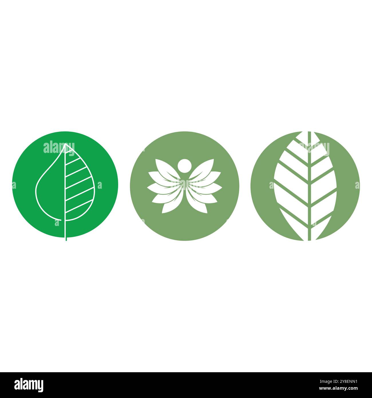 Leaf logo vector template element symbol design Stock Vector Image ...