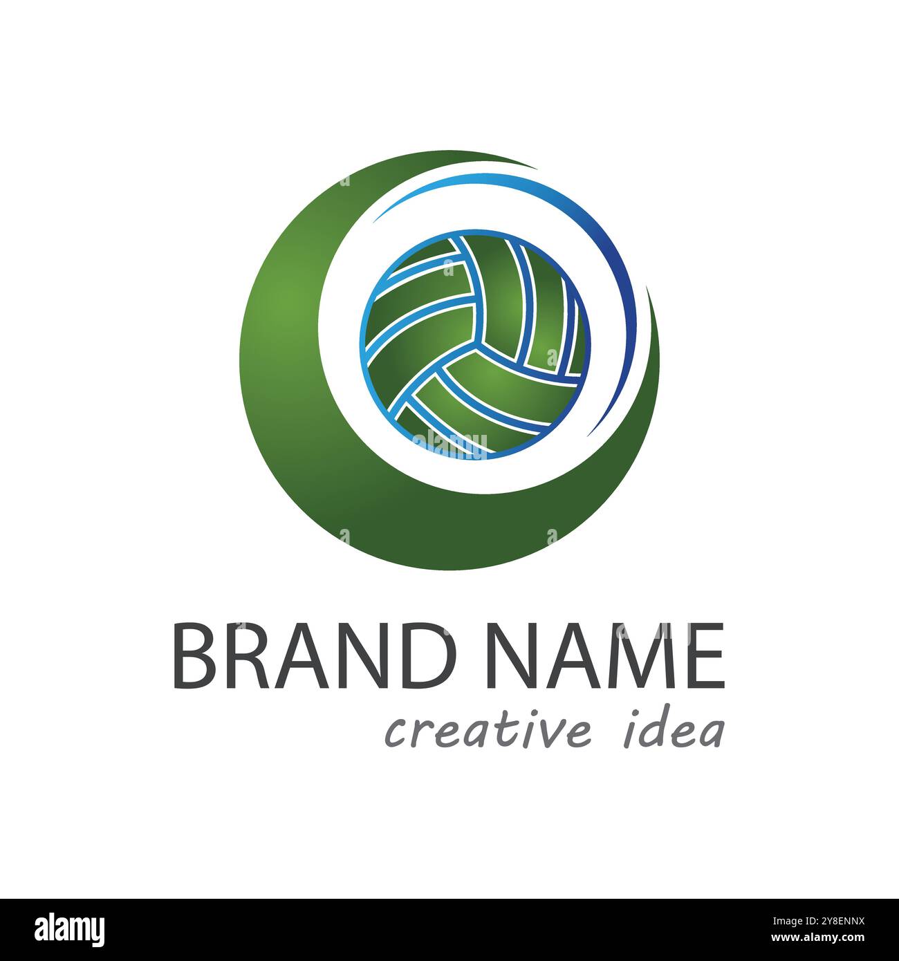 Volley ball logo vector and symbol design template Stock Vector Image ...