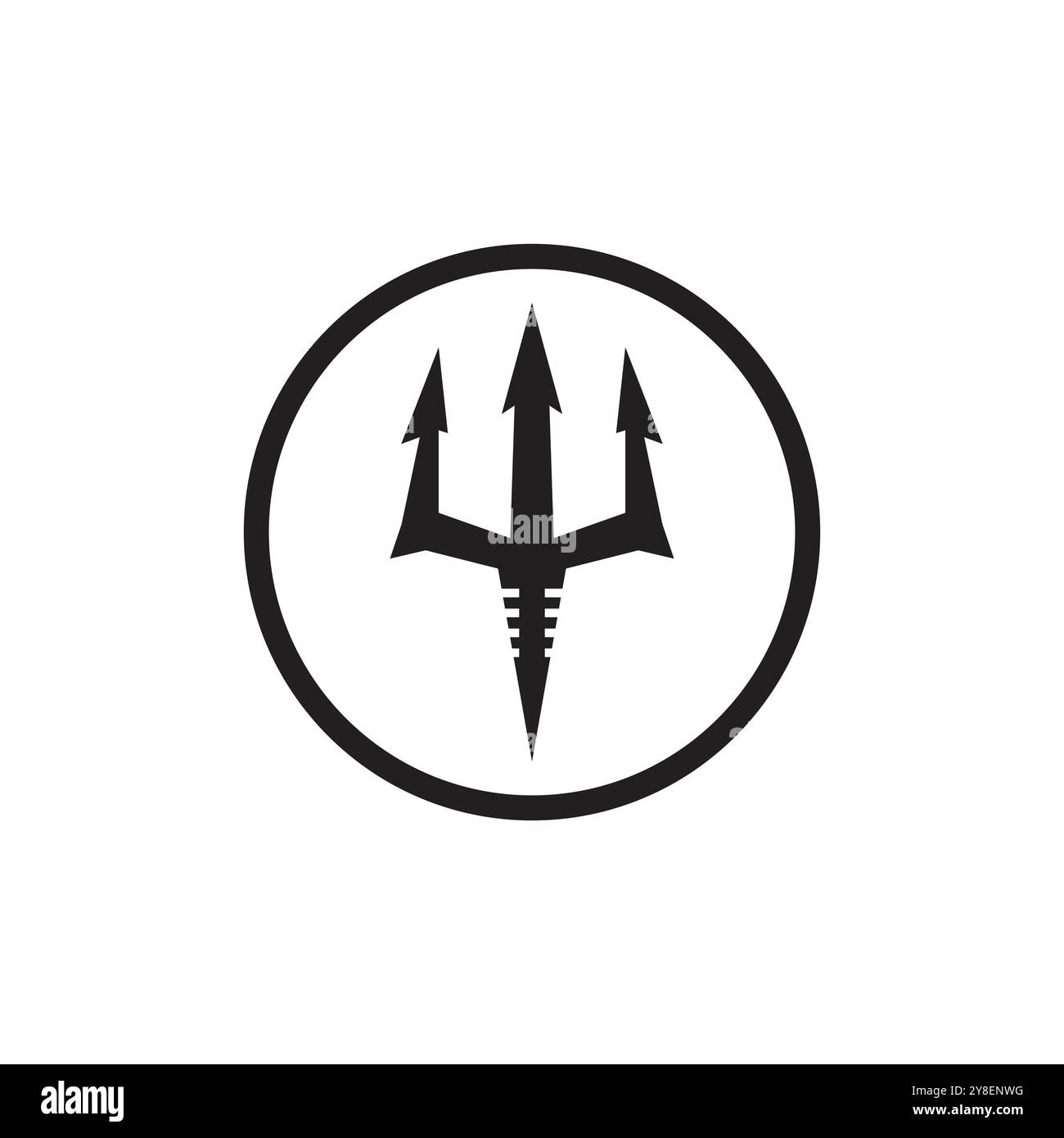 Trident logo vector template symbol element design Stock Vector Image ...