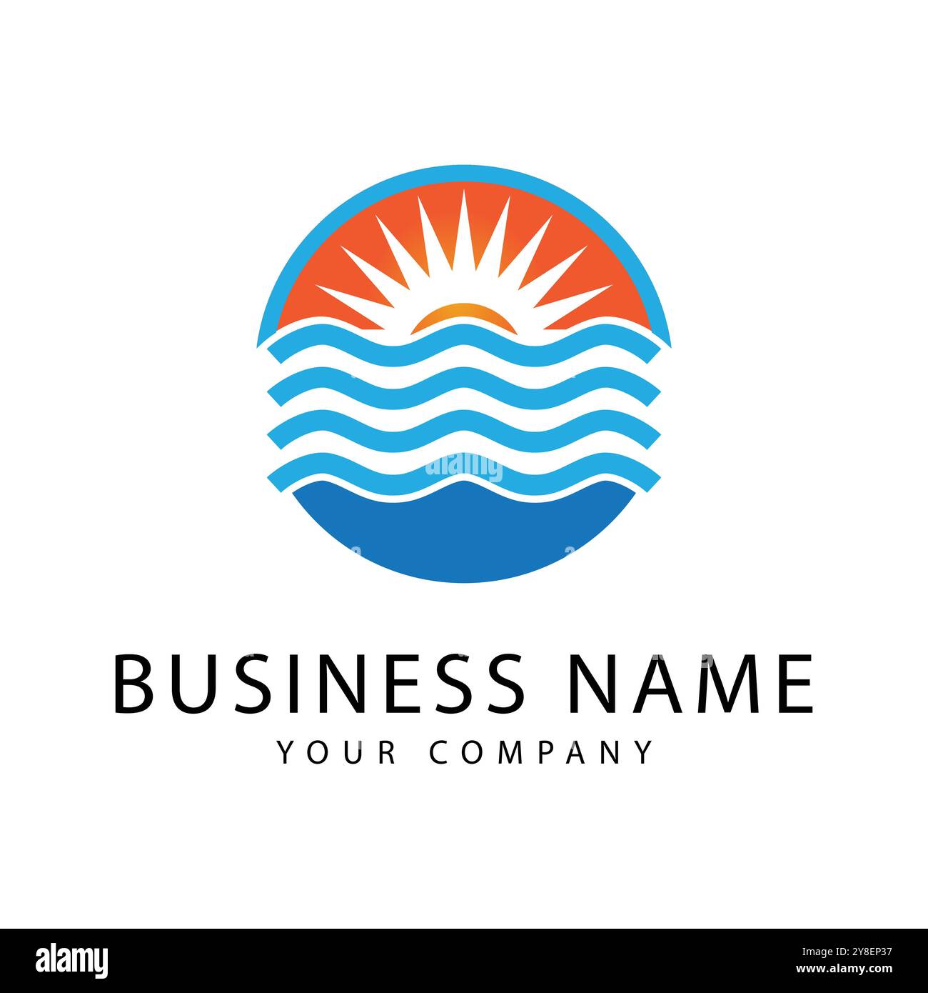 Water wave Logo vector and symbol Template Stock Vector Image & Art - Alamy
