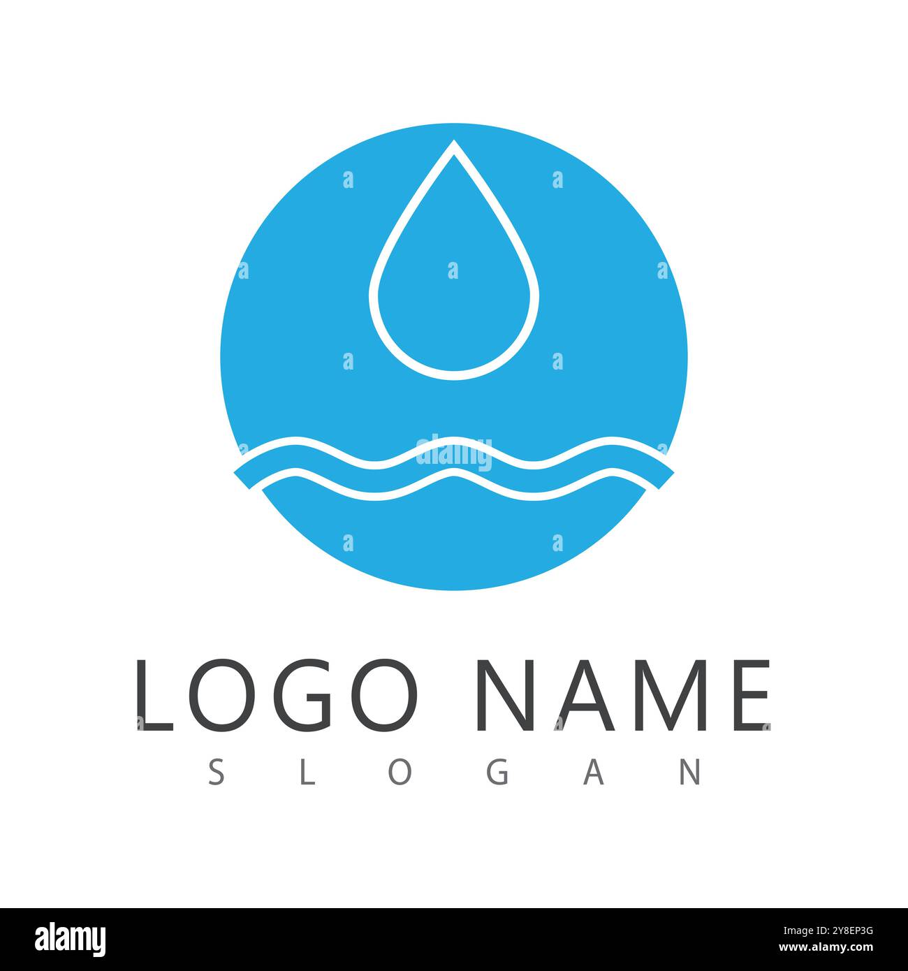 Water wave Logo vector and symbol Template Stock Vector Image & Art - Alamy