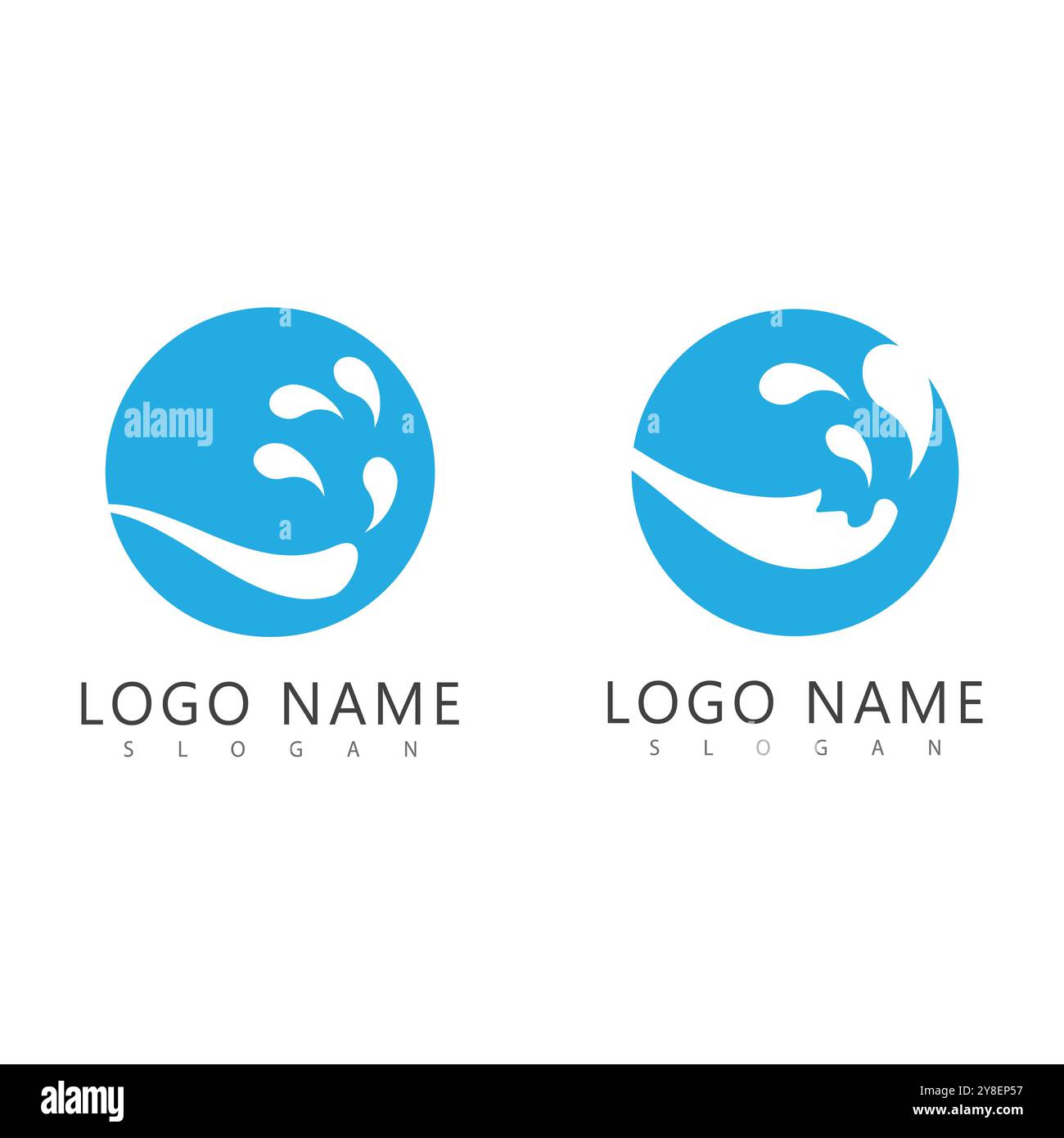 Water wave Logo vector and symbol Template Stock Vector Image & Art - Alamy