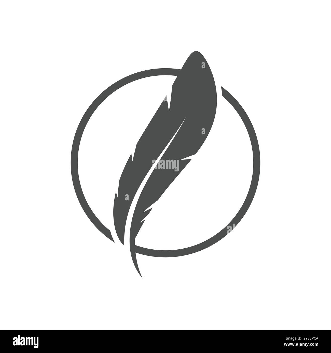 feather logo vector template and symbol design Stock Vector Image & Art ...