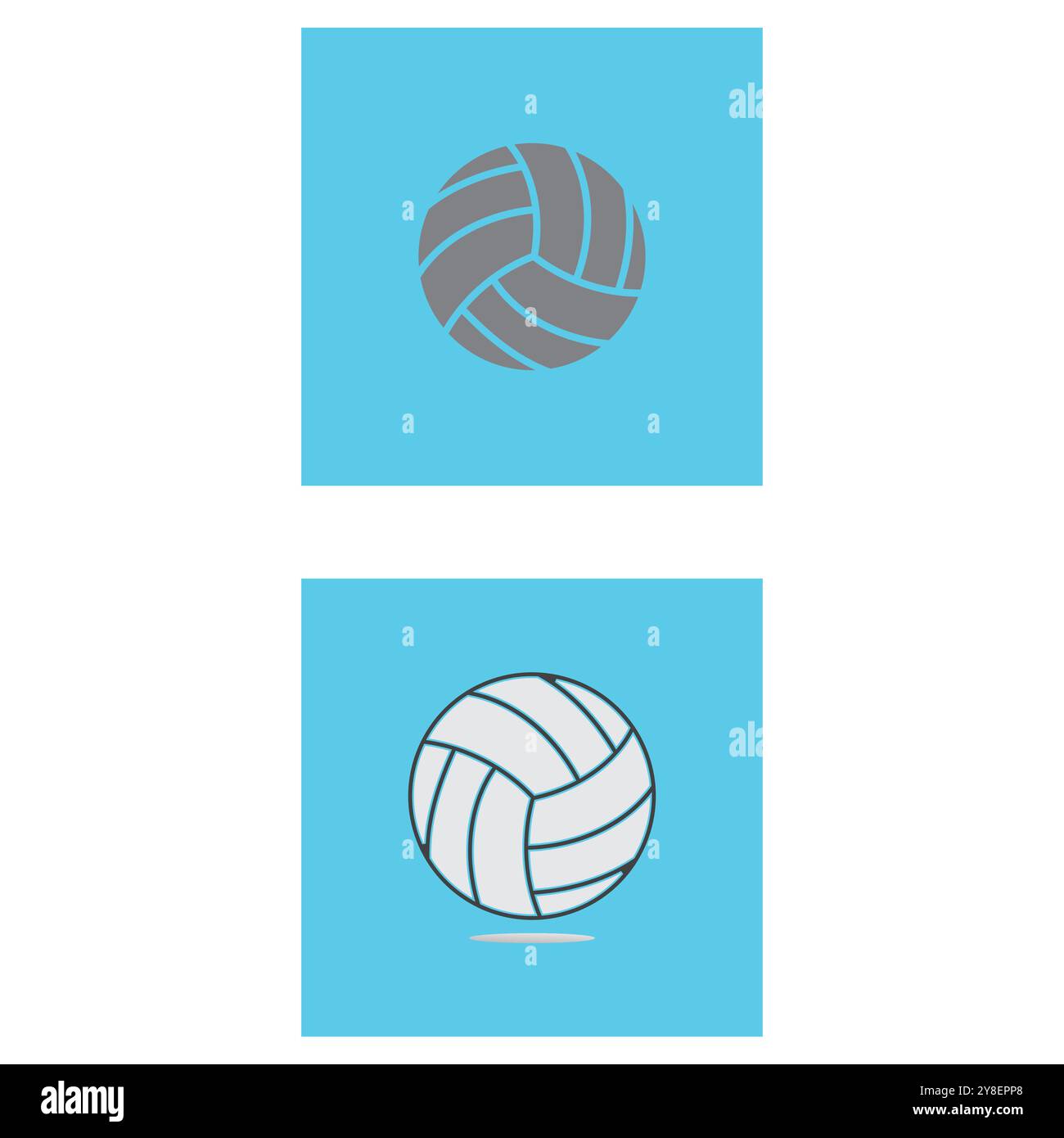Volley ball logo vector and symbol design template Stock Vector Image ...