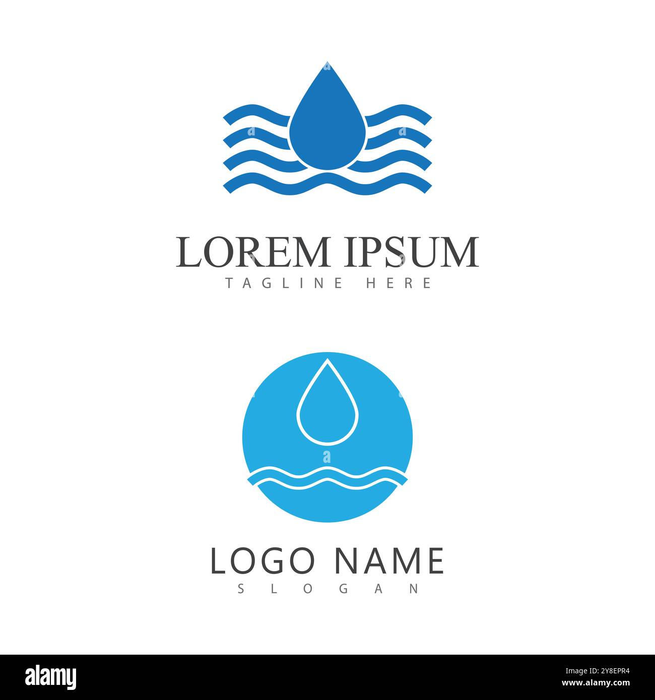 Water wave Logo vector and symbol Template Stock Vector Image & Art - Alamy