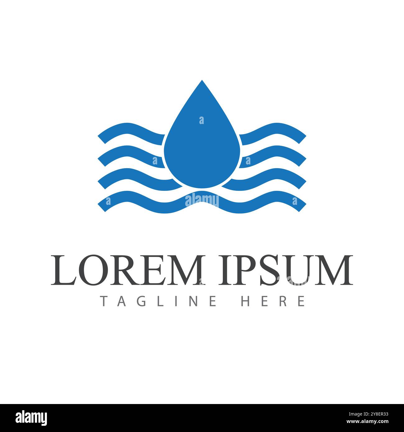 Water wave Logo vector and symbol Template Stock Vector Image & Art - Alamy