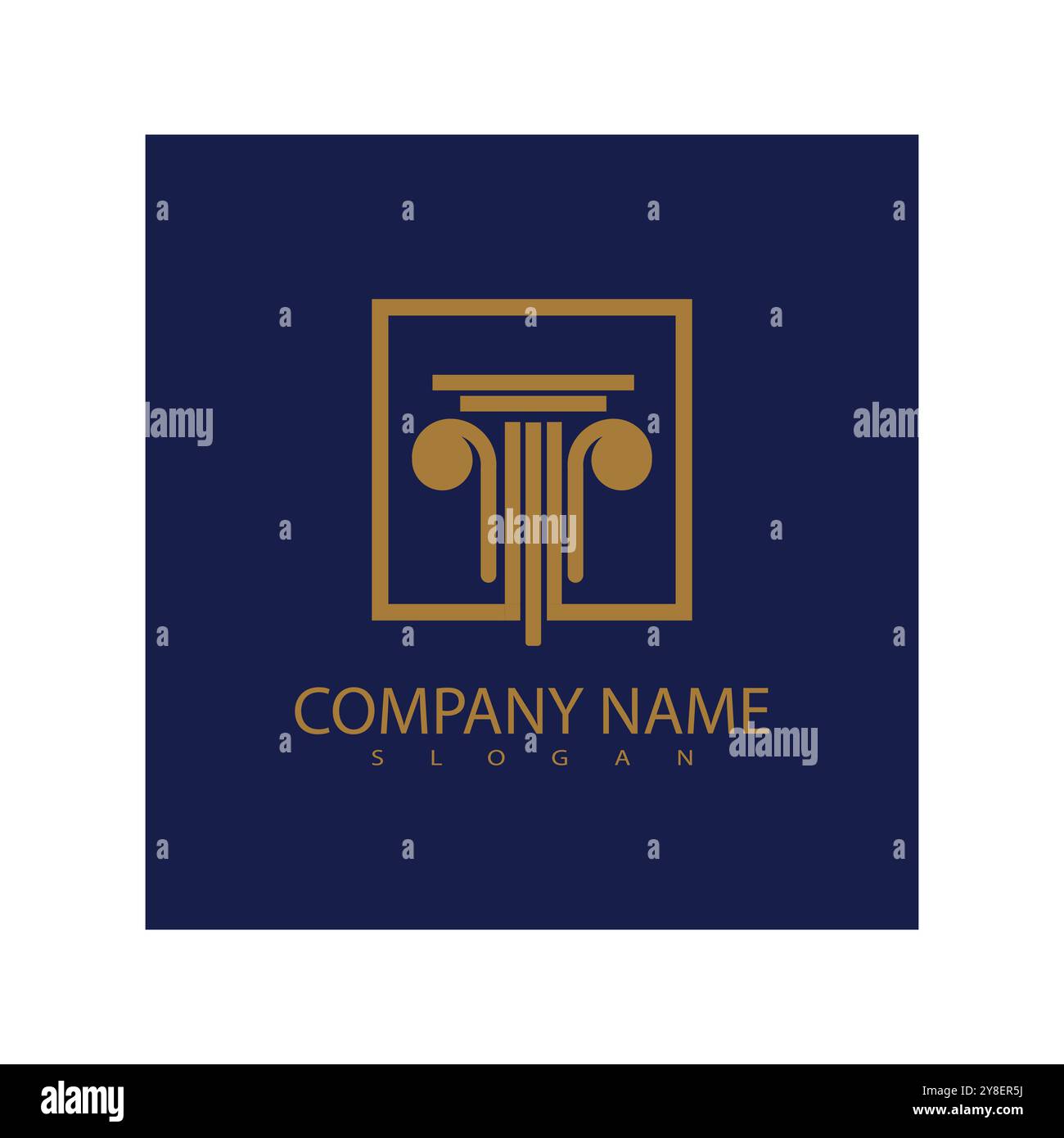 Column Logo vector symbol Template Stock Vector Image & Art - Alamy